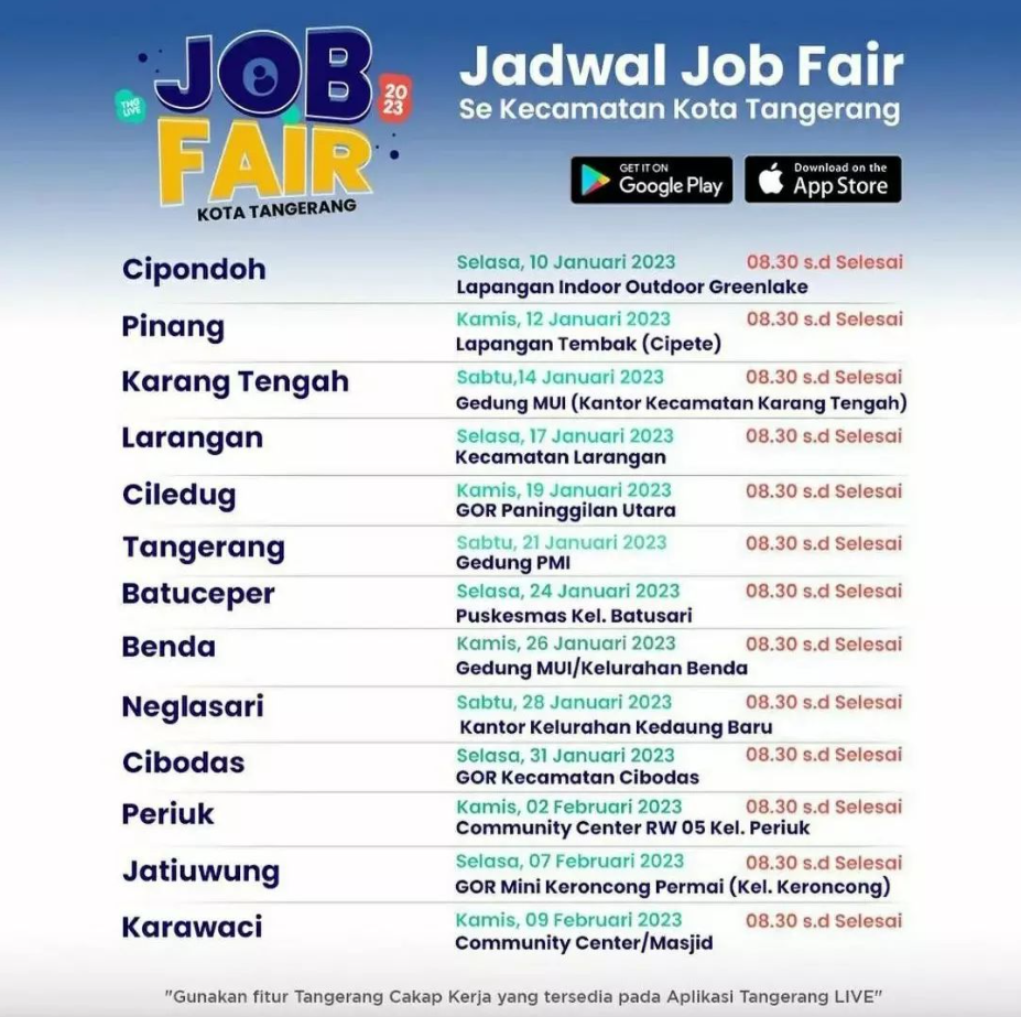 Job Fair Kota Tangerang - Februari 2023 | AtmaGo