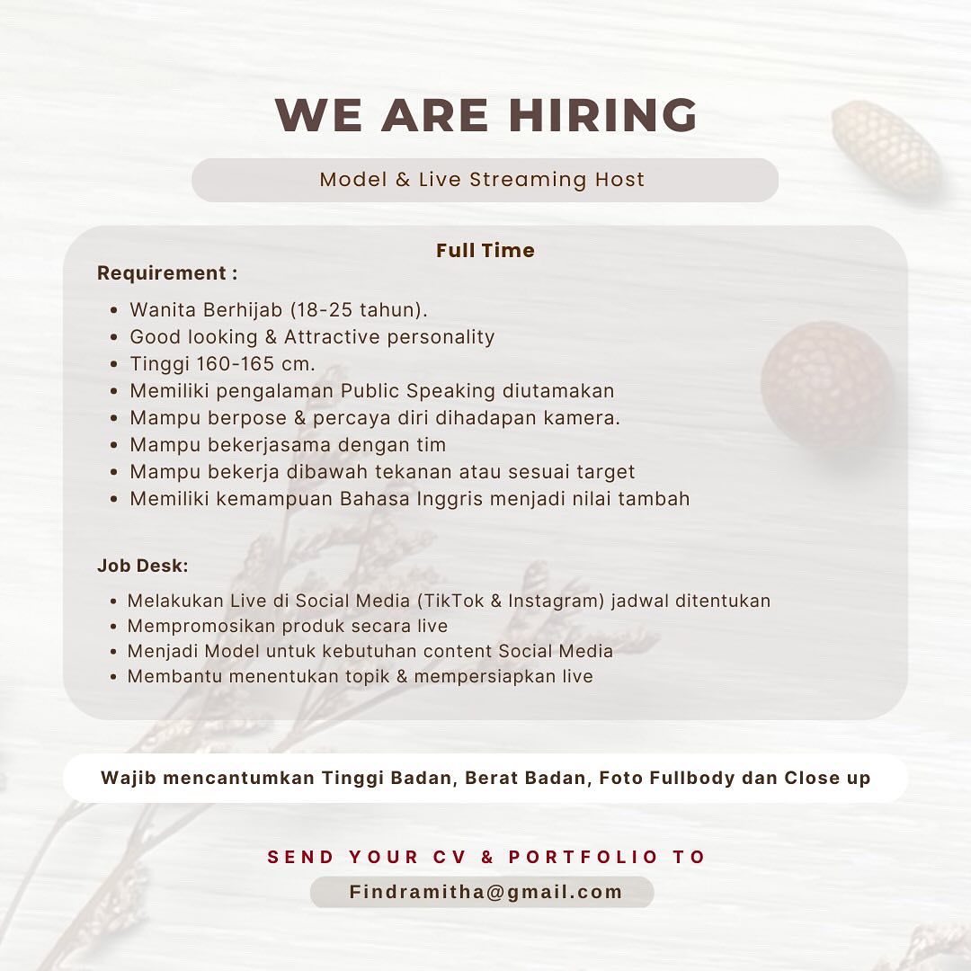 Model & Live Streaming Host | AtmaGo