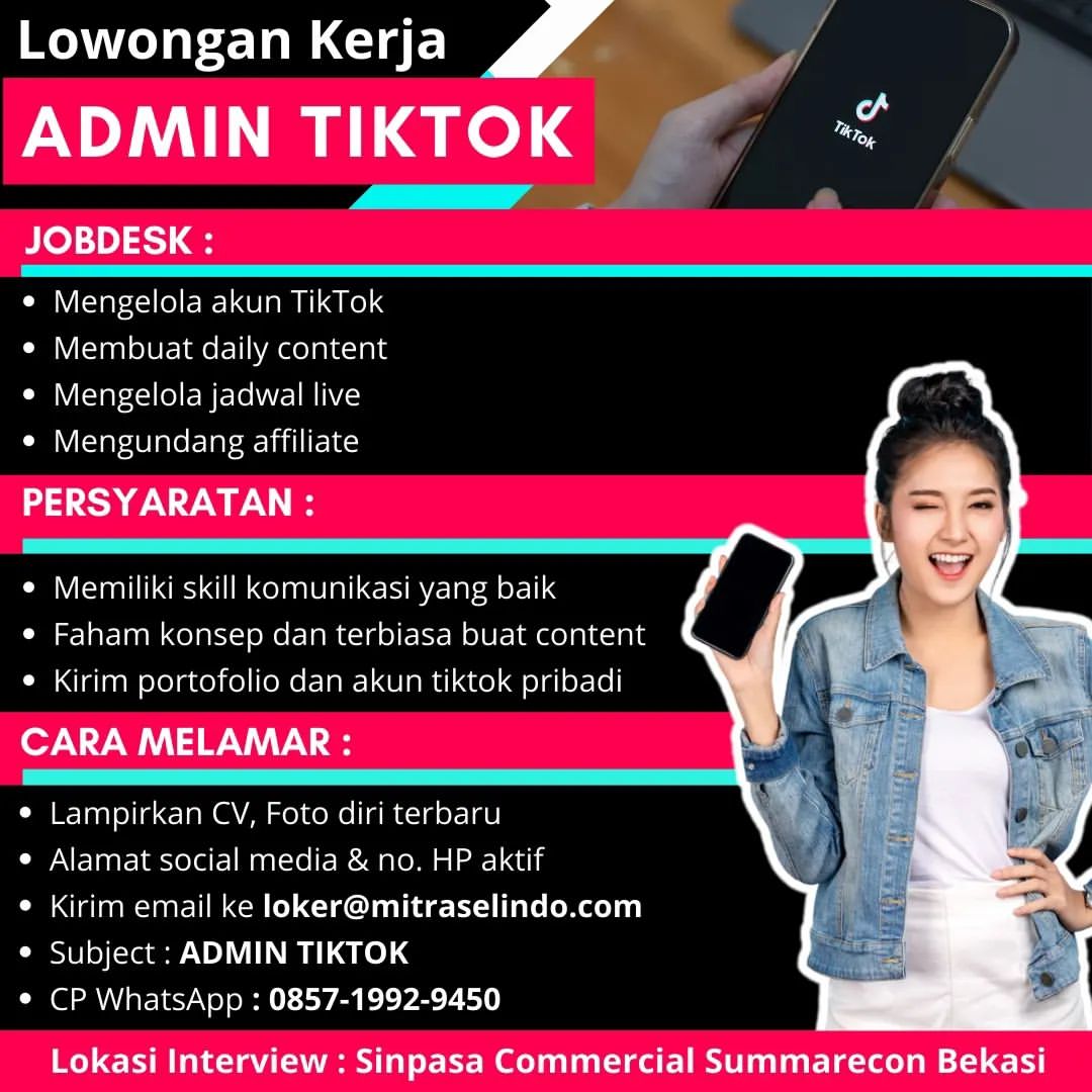 ADMIN TIKTOK | AtmaGo