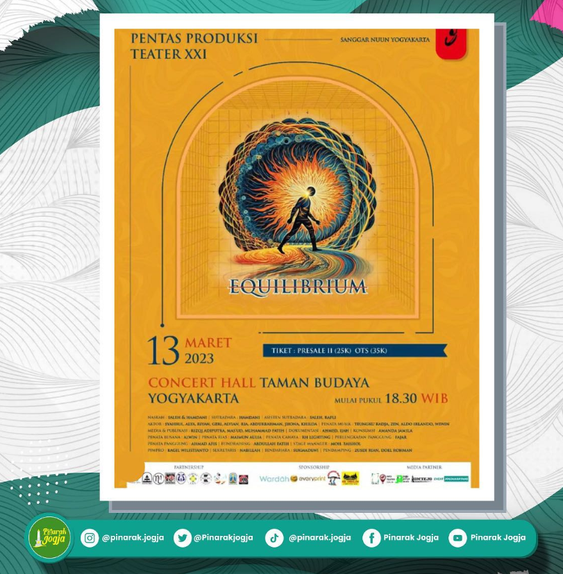 Pentas Teater Equlibrium - Taman Budaya Yogyakarta | AtmaGo