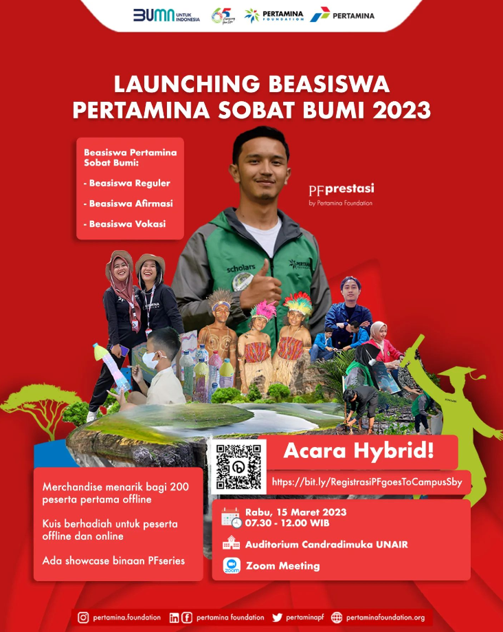 Webinar Beasiswa: Acara Launching Beasiswa Pertamina Sobat Bumi | AtmaGo