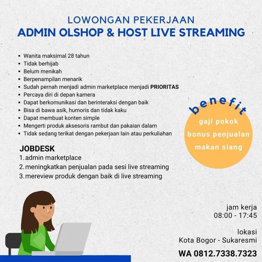 ADMIN OLSHOP & HOST LIVE STREAMING | AtmaGo