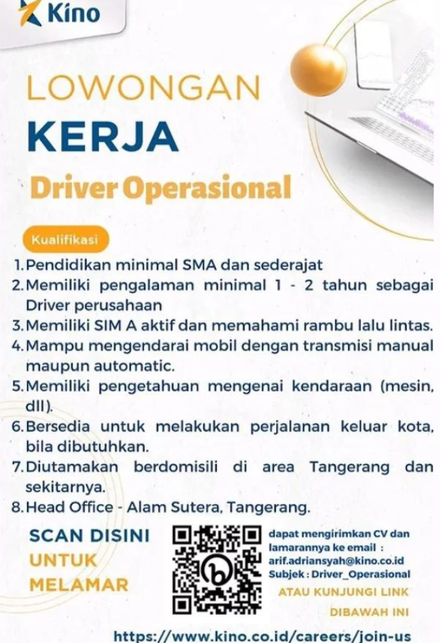 Driver Operasional | AtmaGo