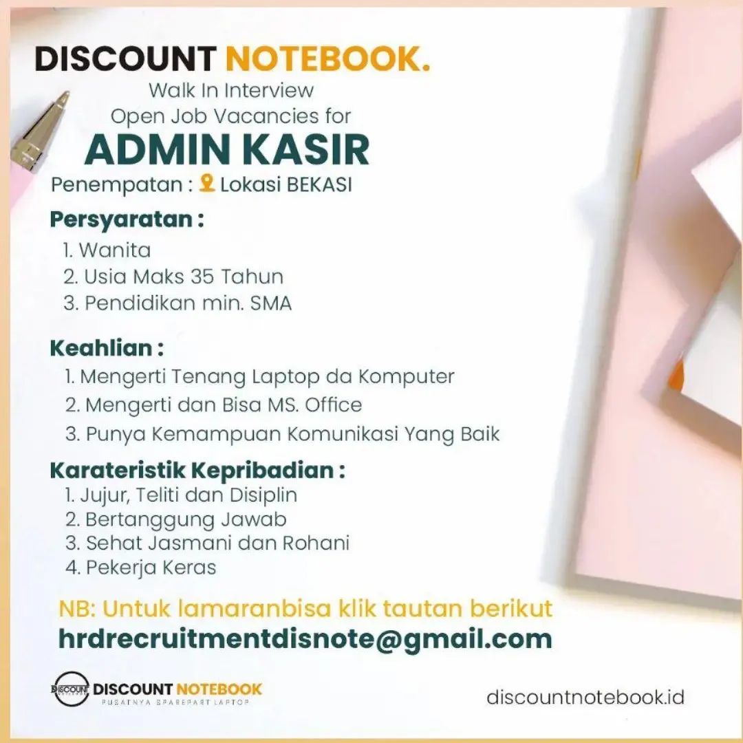 ADMIN KASIR - Wanita | AtmaGo