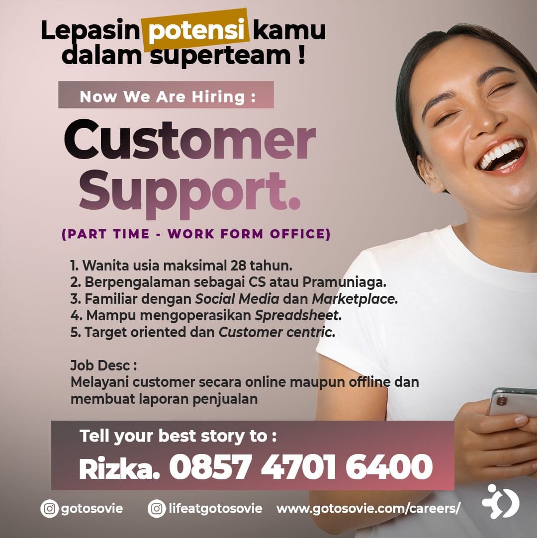 Customer Support - Wanita | AtmaGo