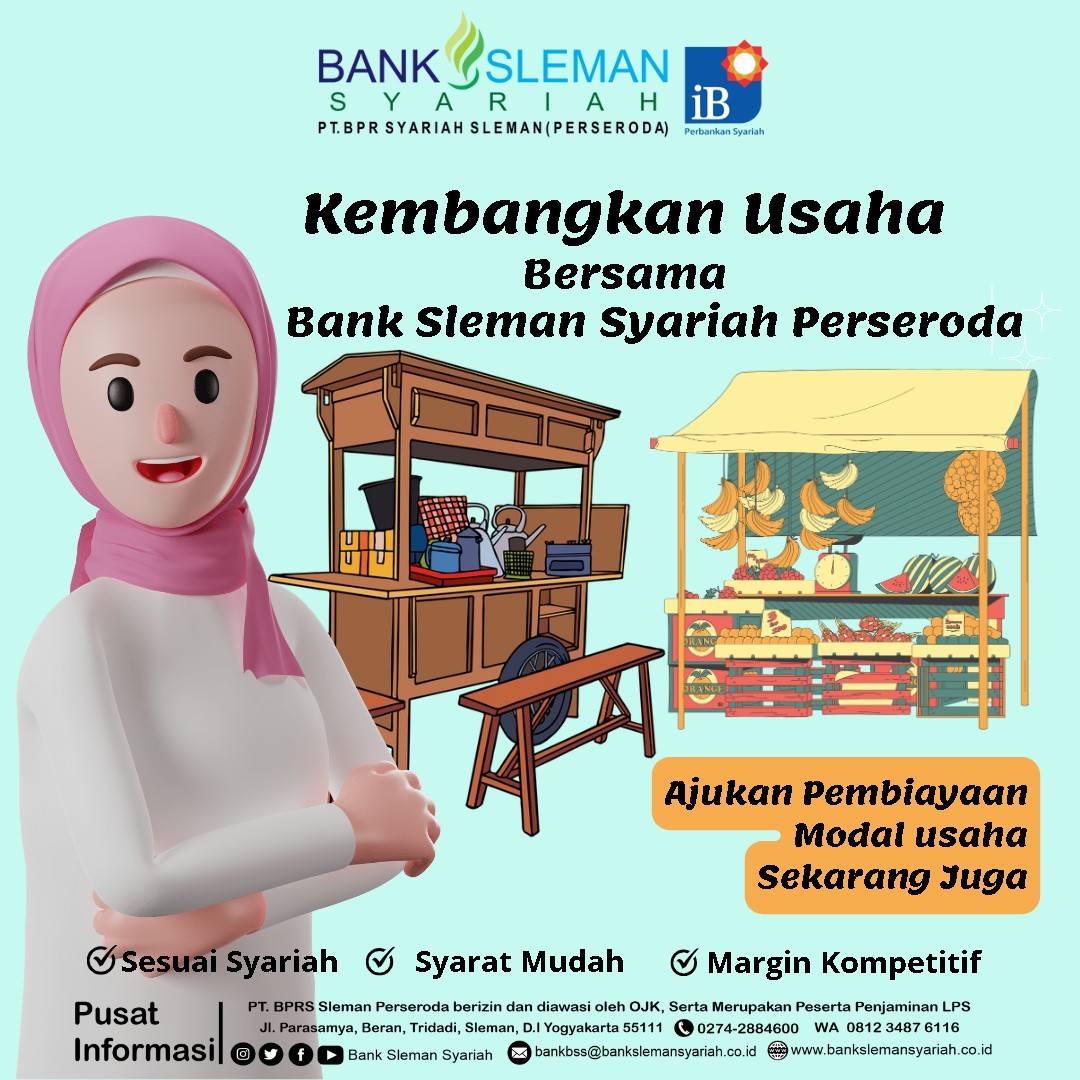 Pembiayaan Modal Usaha - Bank Sleman Syariah | AtmaGo