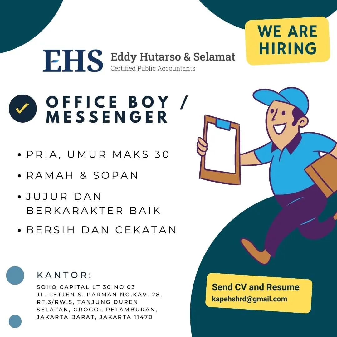 OFFICE BOY / MESSENGER | AtmaGo