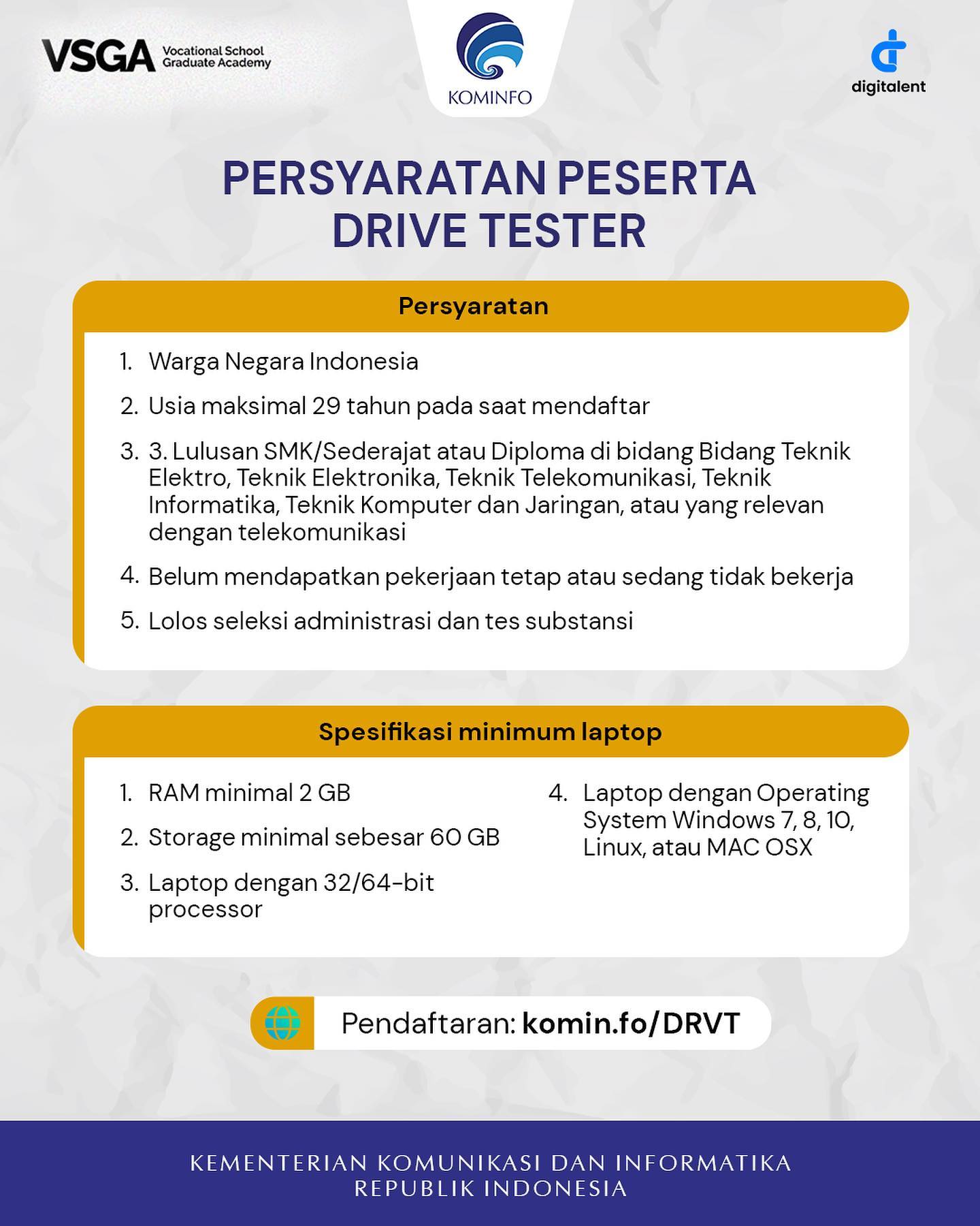Pelatihan dan Sertifikasi Drive Tester Bandung | AtmaGo