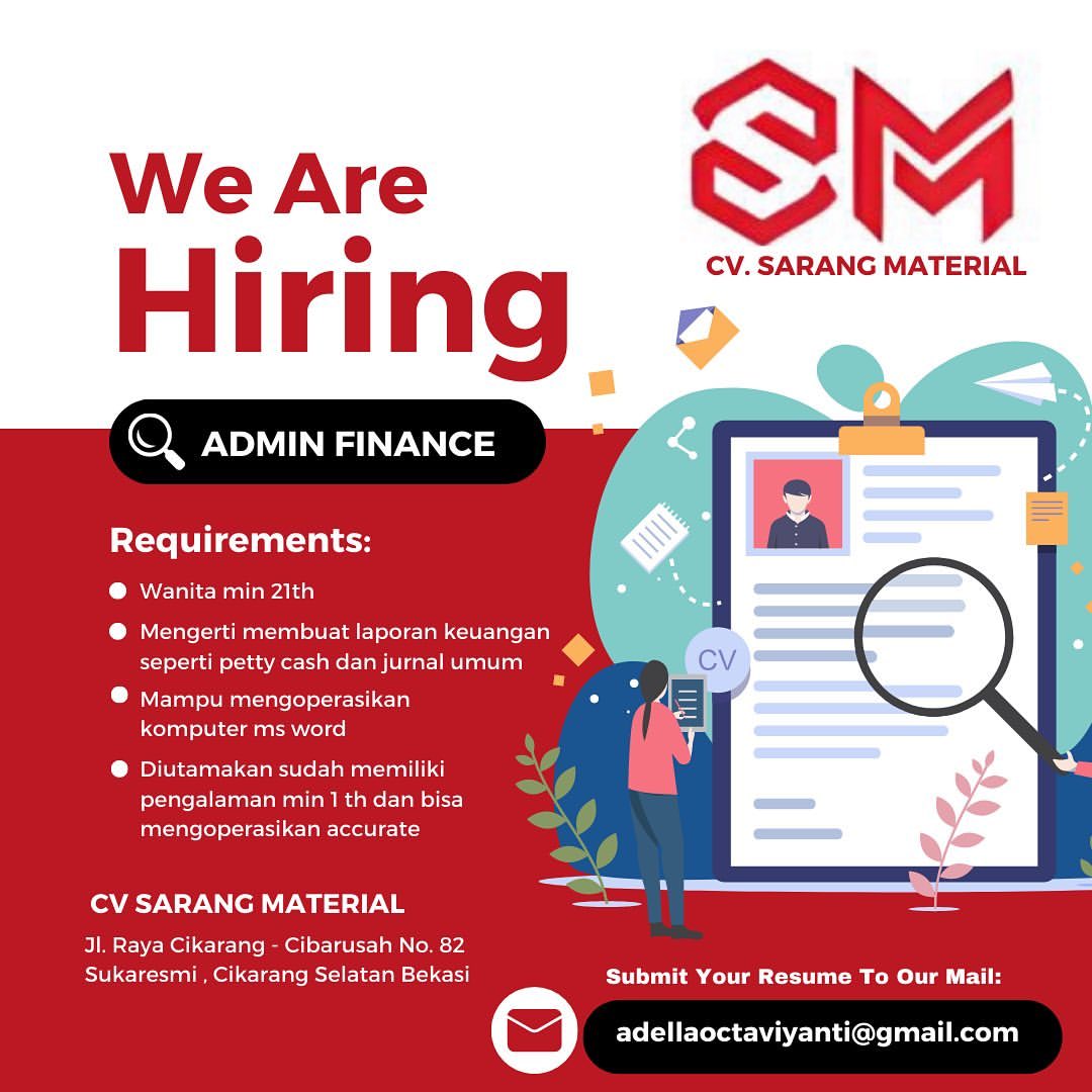ADMIN FINANCE - Wanita | AtmaGo