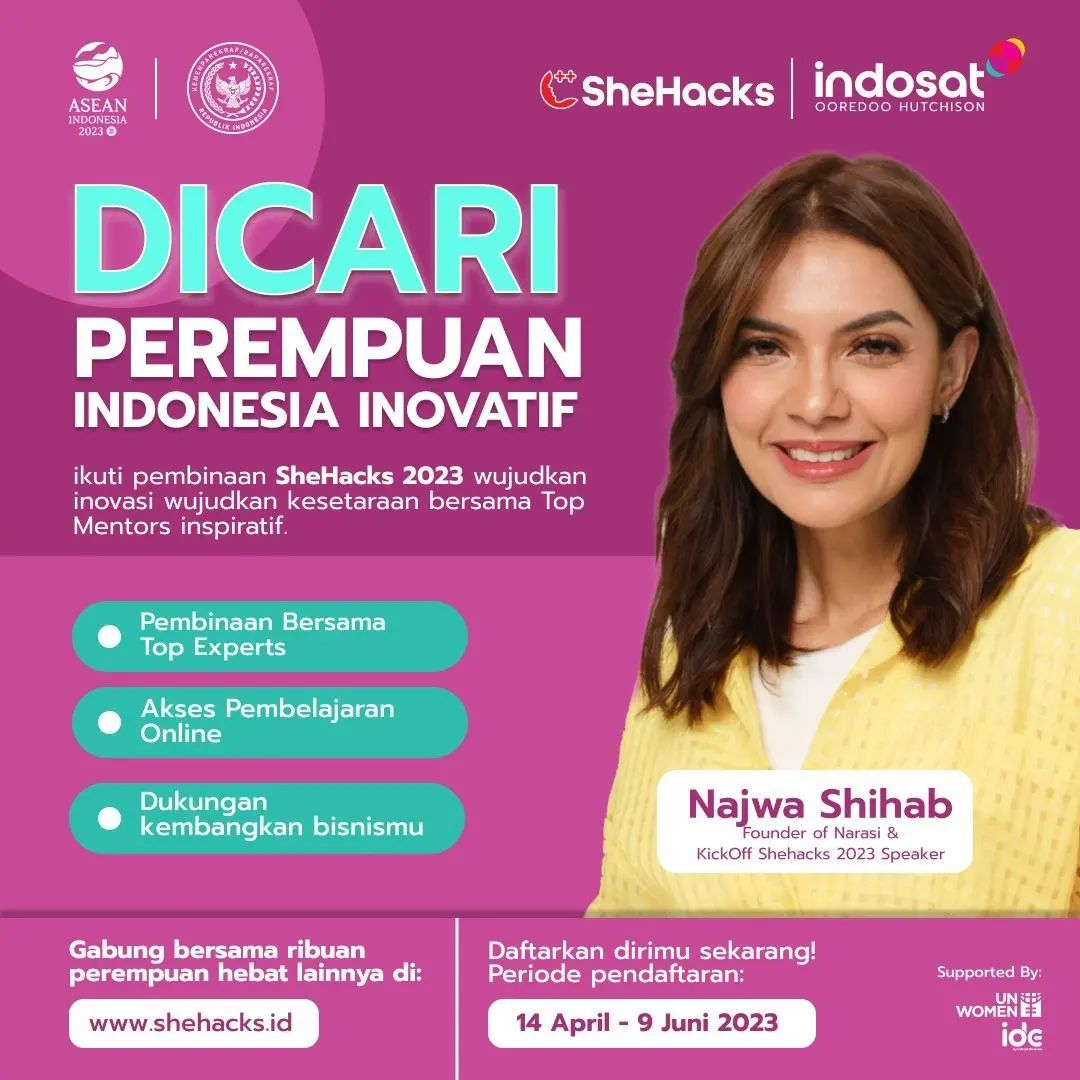 Workshop Perempuan: Pendaftaran SheHacks 2023 | AtmaGo
