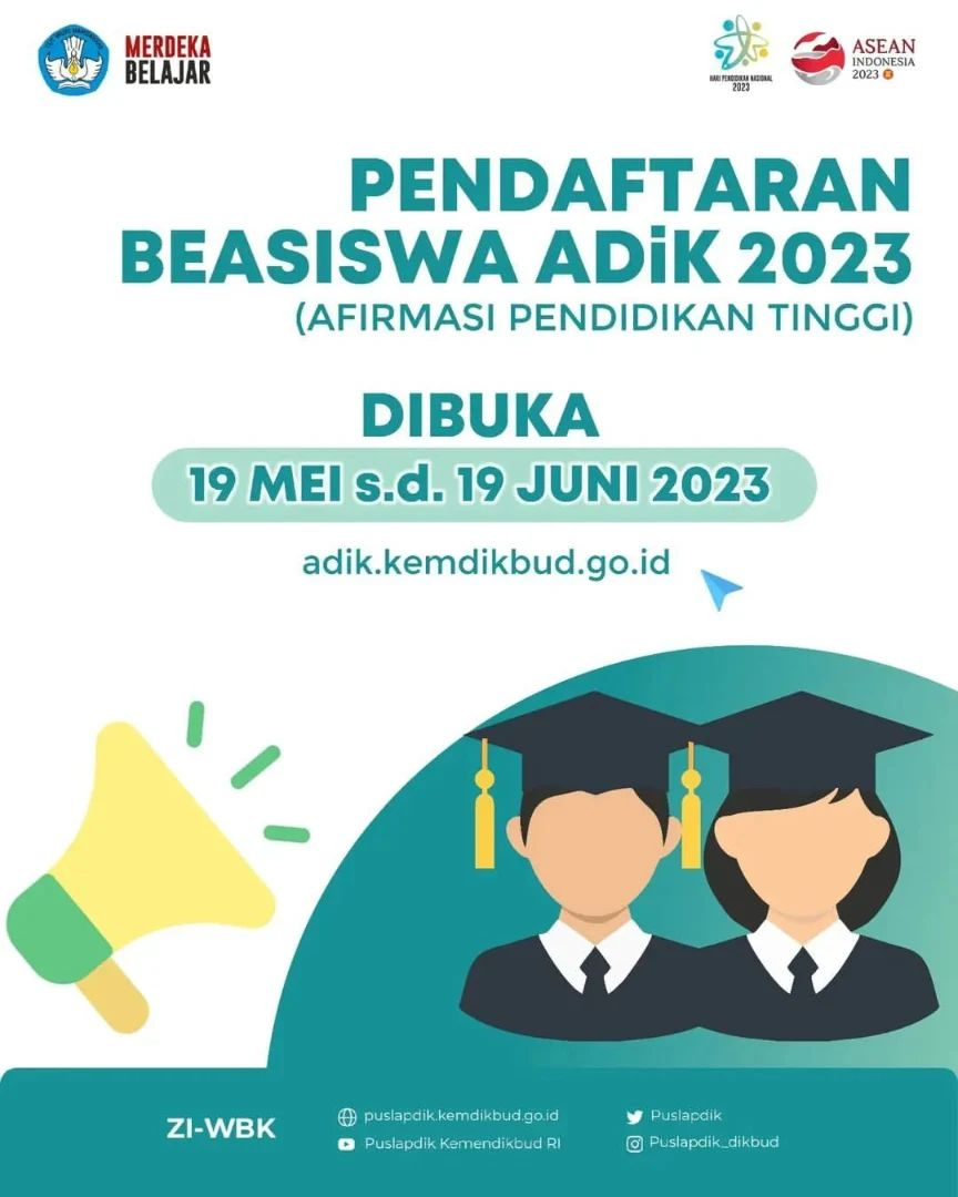 Beasiswa Afirmasi Pendidikan Tinggi (ADiK) Tahun 2023 | AtmaGo