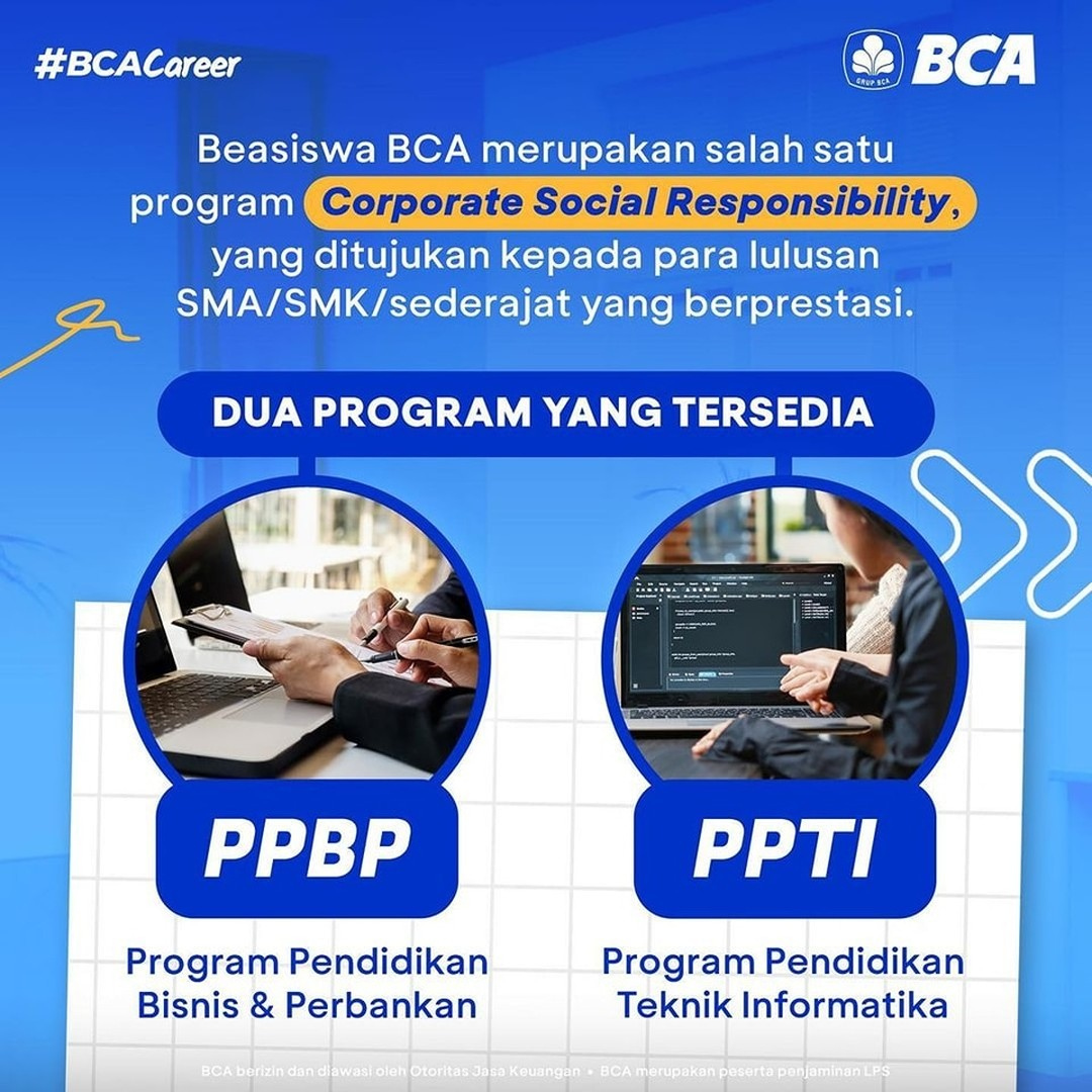 Beasiswa BCA 2023 | AtmaGo