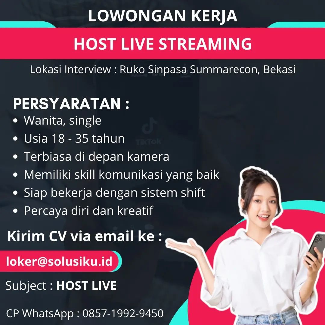 HOST LIVE STREAMING - Wanita | AtmaGo