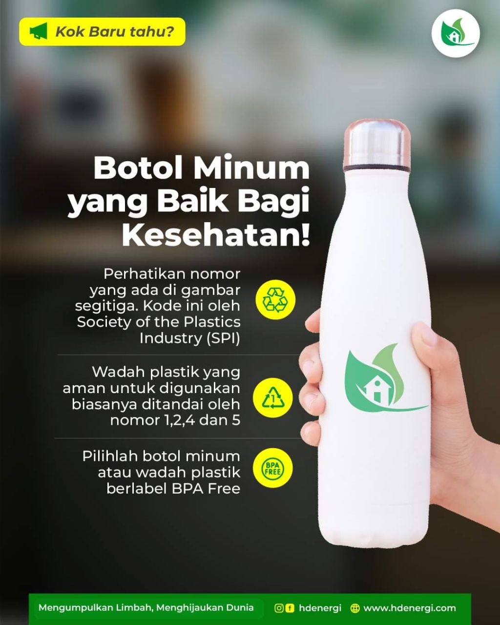 Botol Minum Yang Baik Bagi Kesehatan | AtmaGo