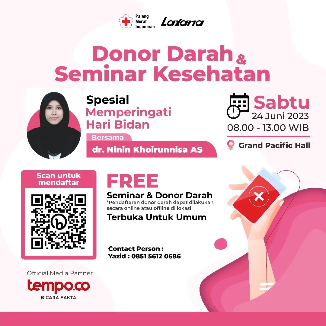 Donor Darah Grand Pacific Hall Jogja | AtmaGo