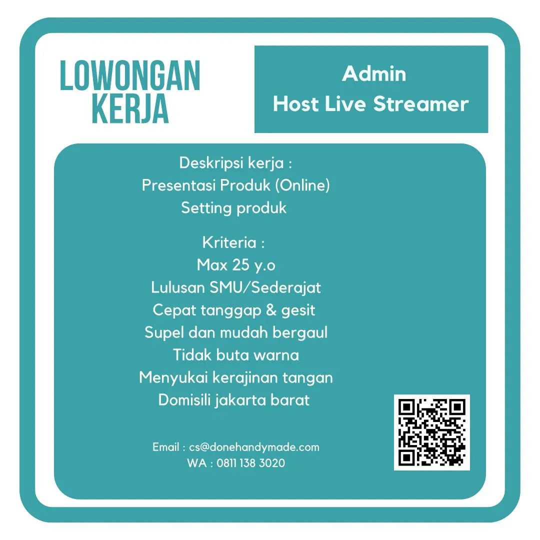 Admin dan Host Live Streamer | AtmaGo