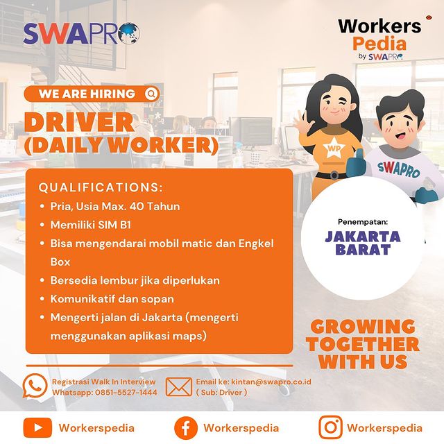 DRIVER (DAILY WORKER) | AtmaGo