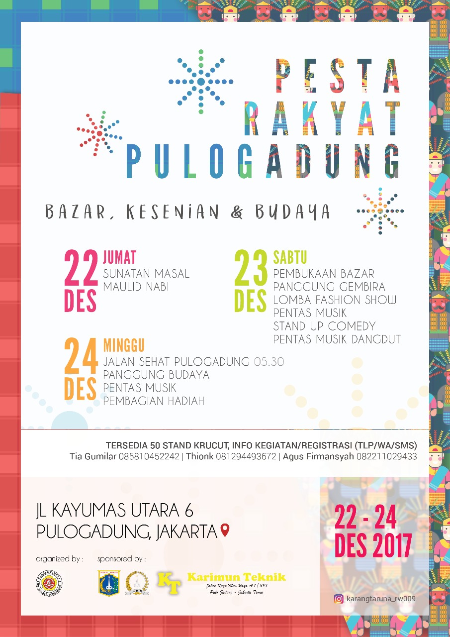 PESTA RAKYAT PULOGADUNG (Bazar, Pentas Seni dan Budaya) | AtmaGo