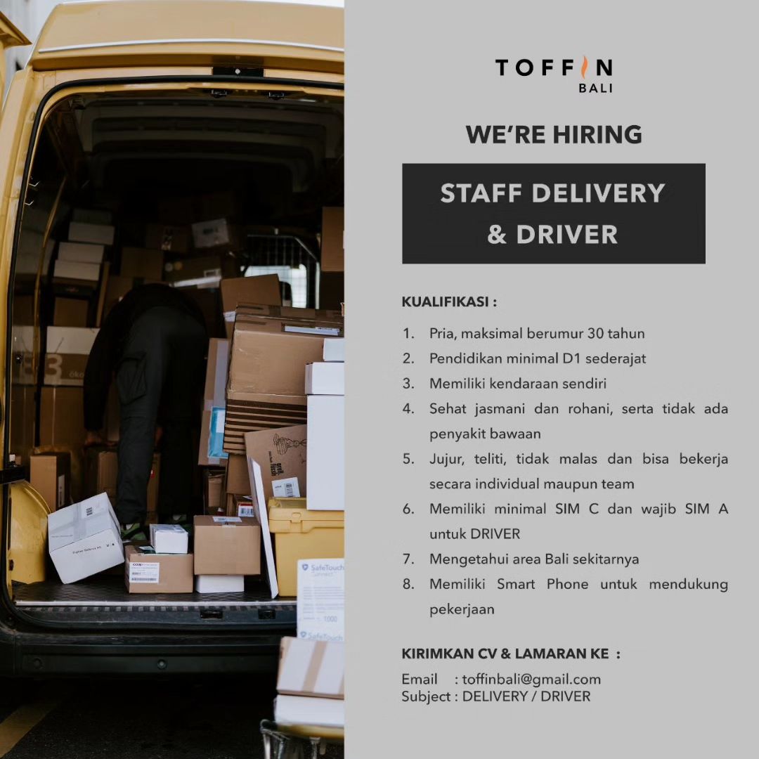 STAFF DELIVERY DAN DRIVER | AtmaGo