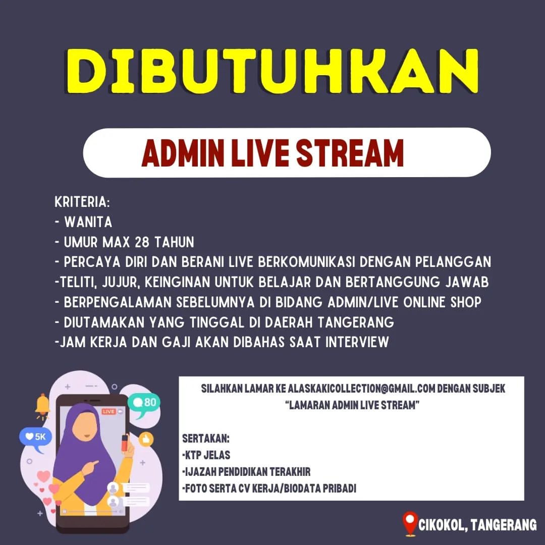 Admin Live Streaming - Wanita | AtmaGo