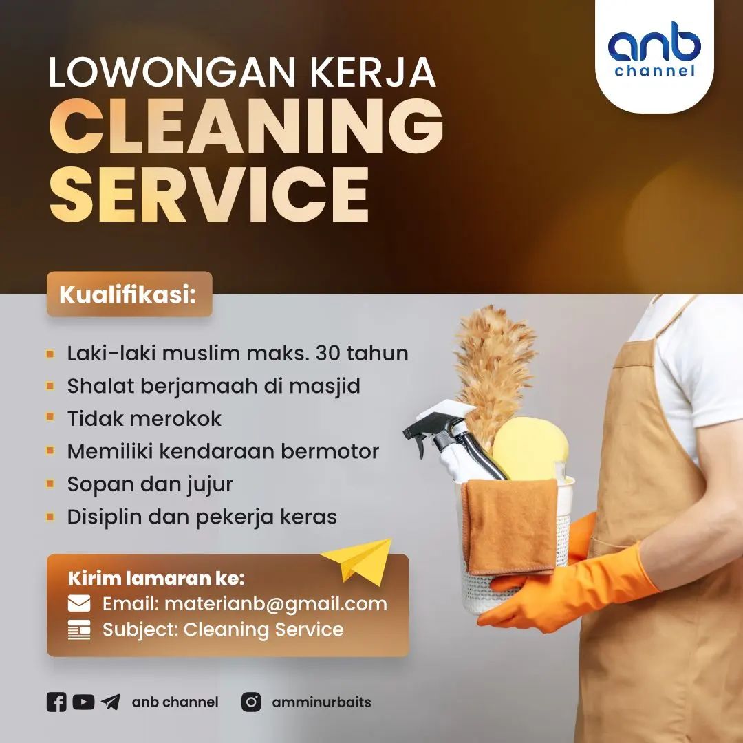 CLEANING SERVICE ANB CHANNEL | AtmaGo