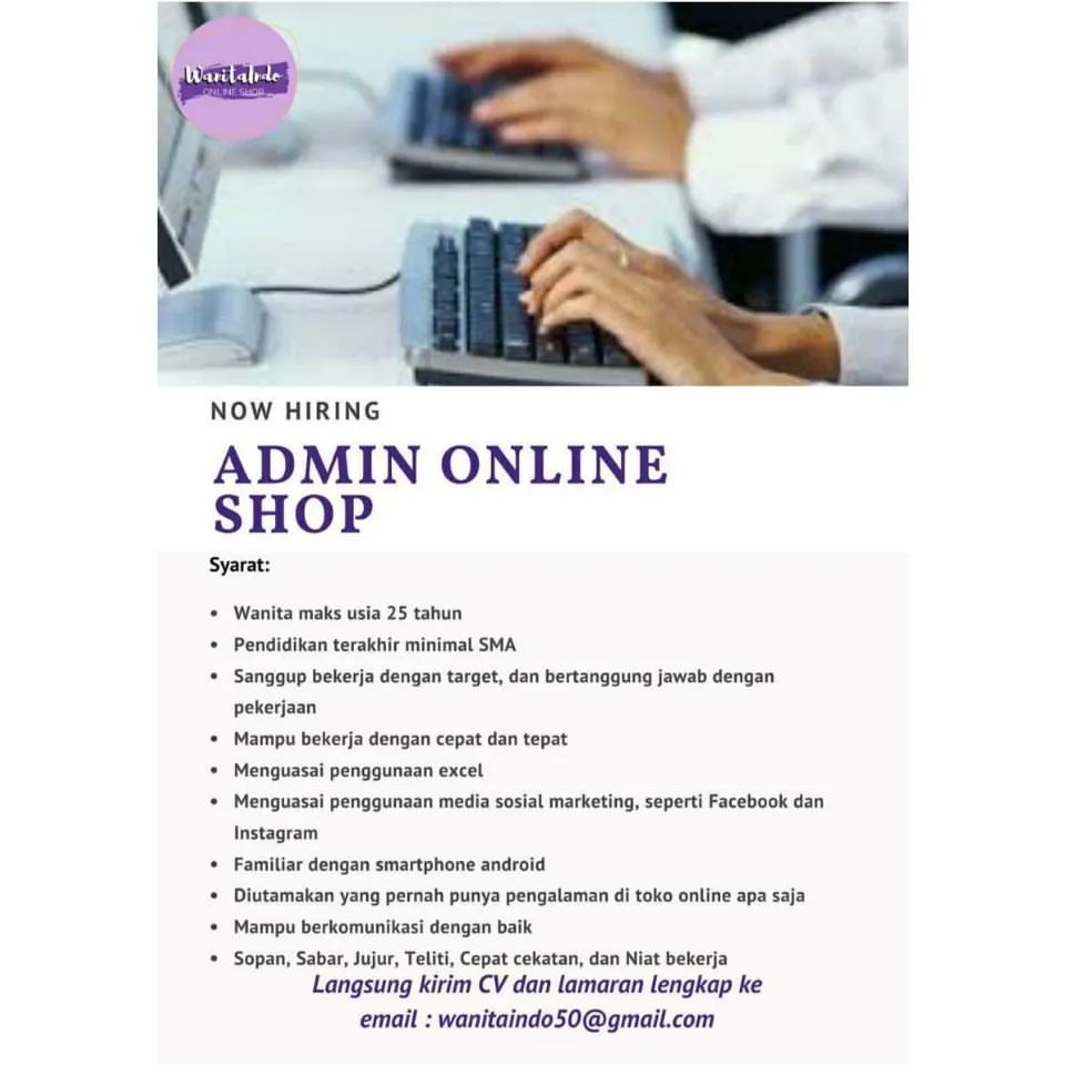 ADMIN ONLINE SHOP - Wanita | AtmaGo