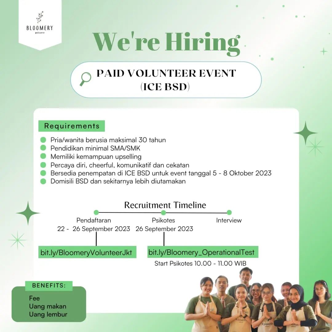 PAID VOLUNTEER EVENT (ICE BSD) | AtmaGo