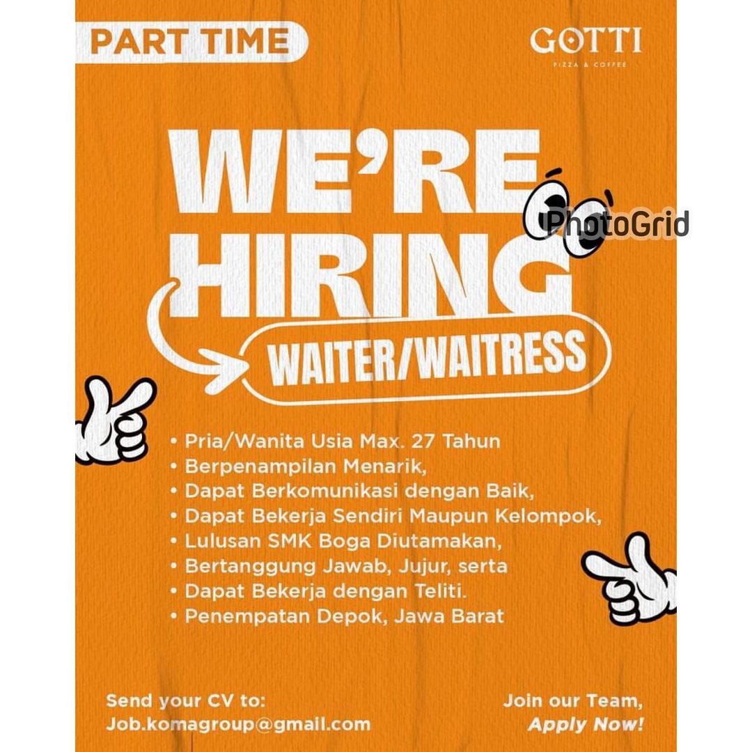 WAITER/WAITRESS | AtmaGo