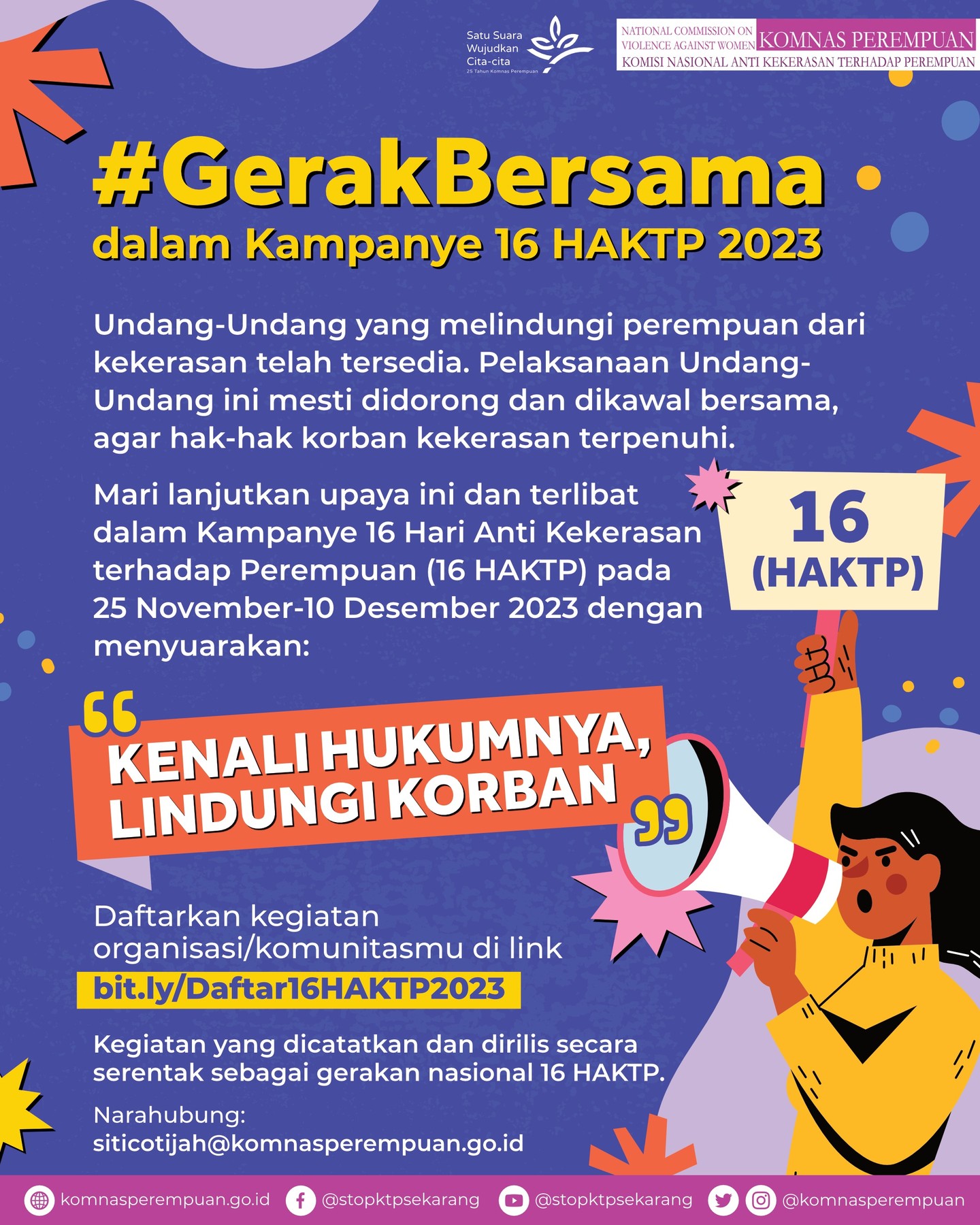 Pendaftaran Komunitas Organisasi untuk Gerak Bersama dalam Kampanye 16 ...
