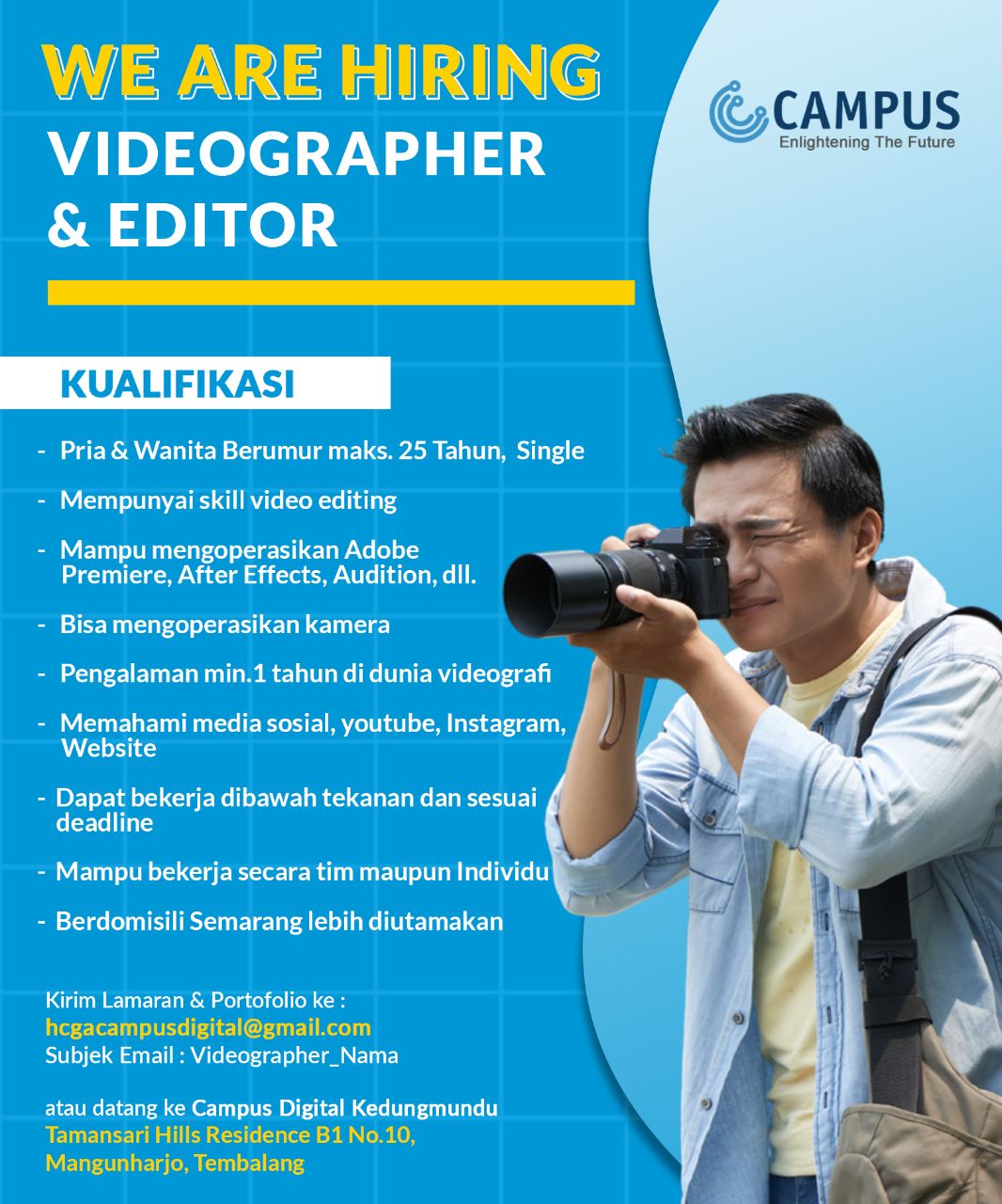 Videographer dan Editor | AtmaGo