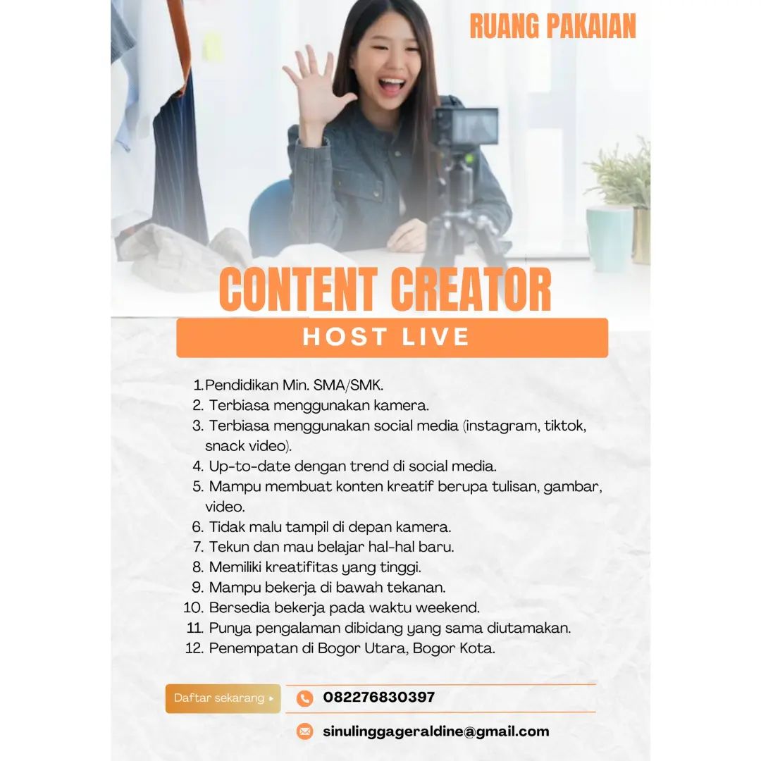 CONTENT CREATOR HOST LIVE | AtmaGo