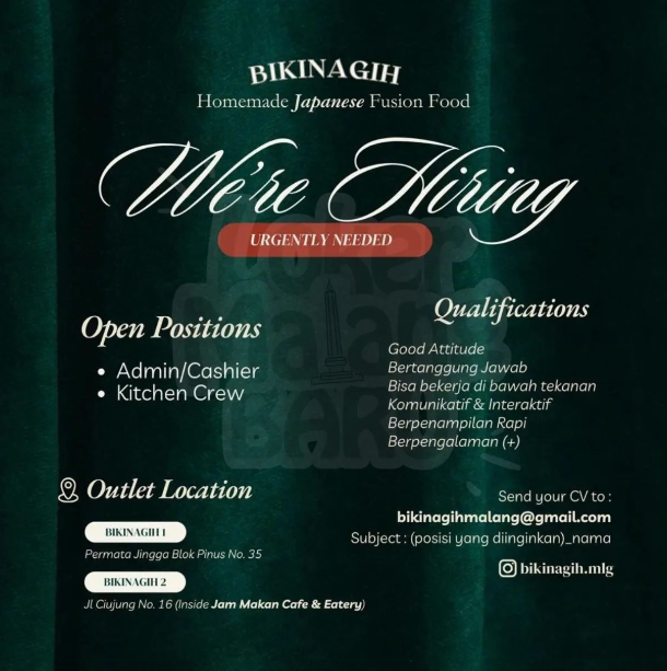 Admin/Cashier, Kitchen Crew | AtmaGo