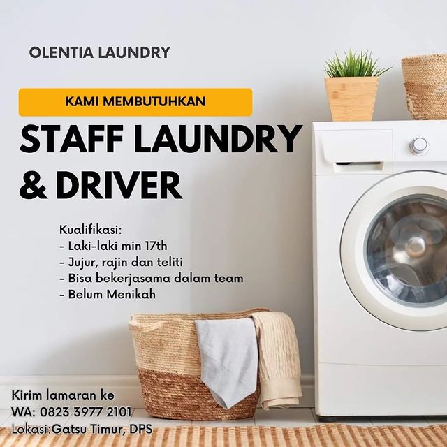 STAFF LAUNDRY DAN DRIVER | AtmaGo