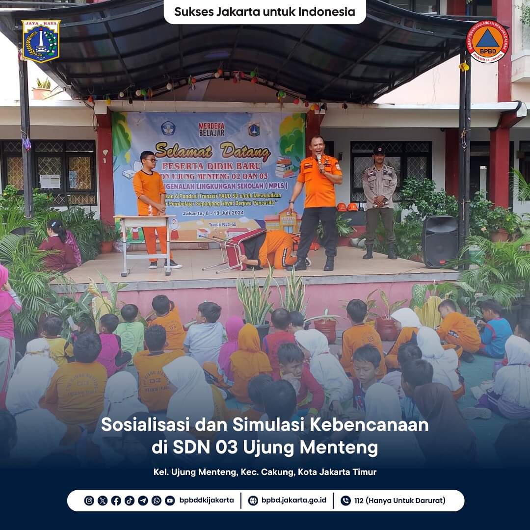 Sosialisasi Dan Simulasi Kebencanaan Di SDN 03 Ujung Menteng | AtmaGo
