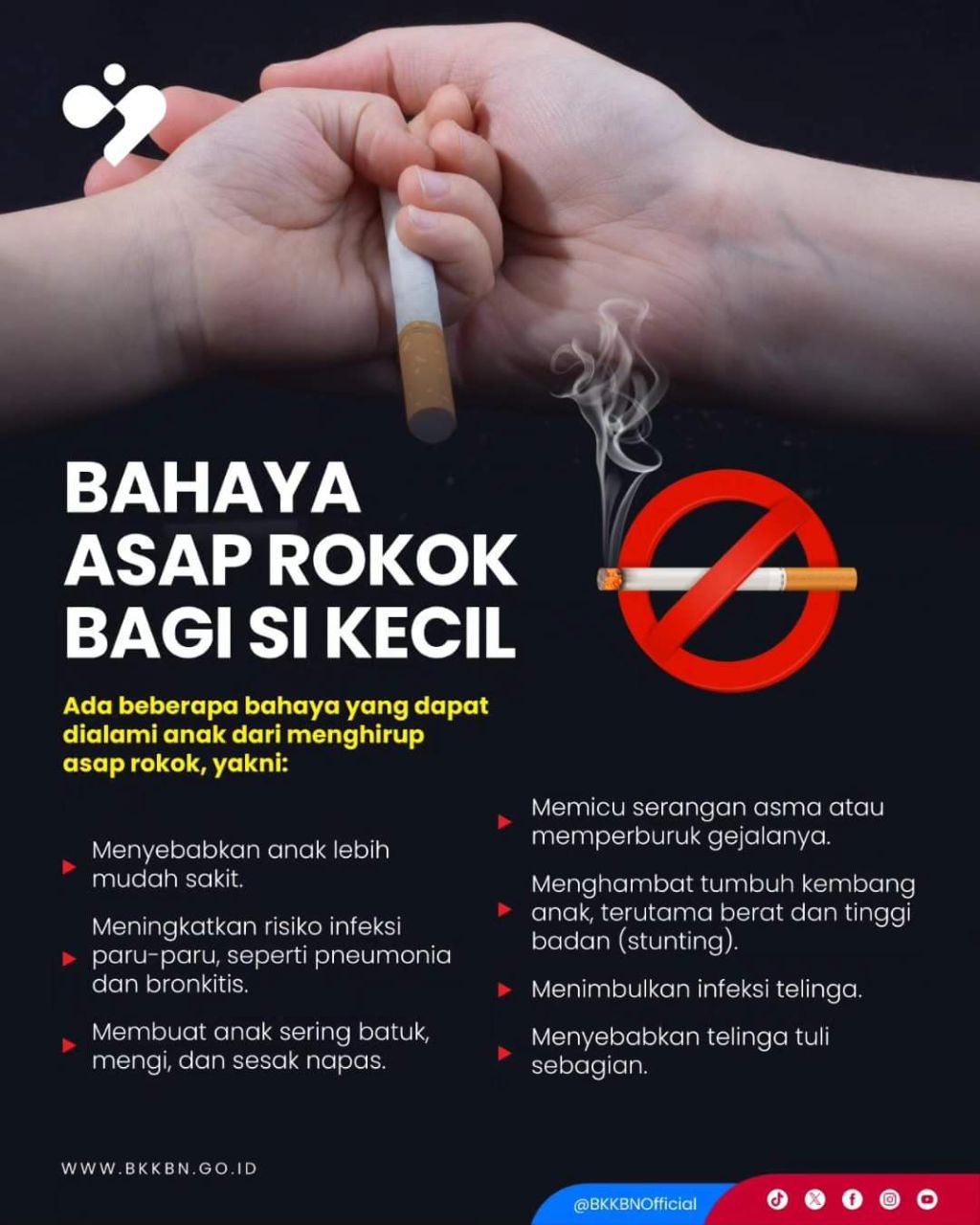 BAHAYA ASAP ROKOK BAGI SI KECIL | AtmaGo