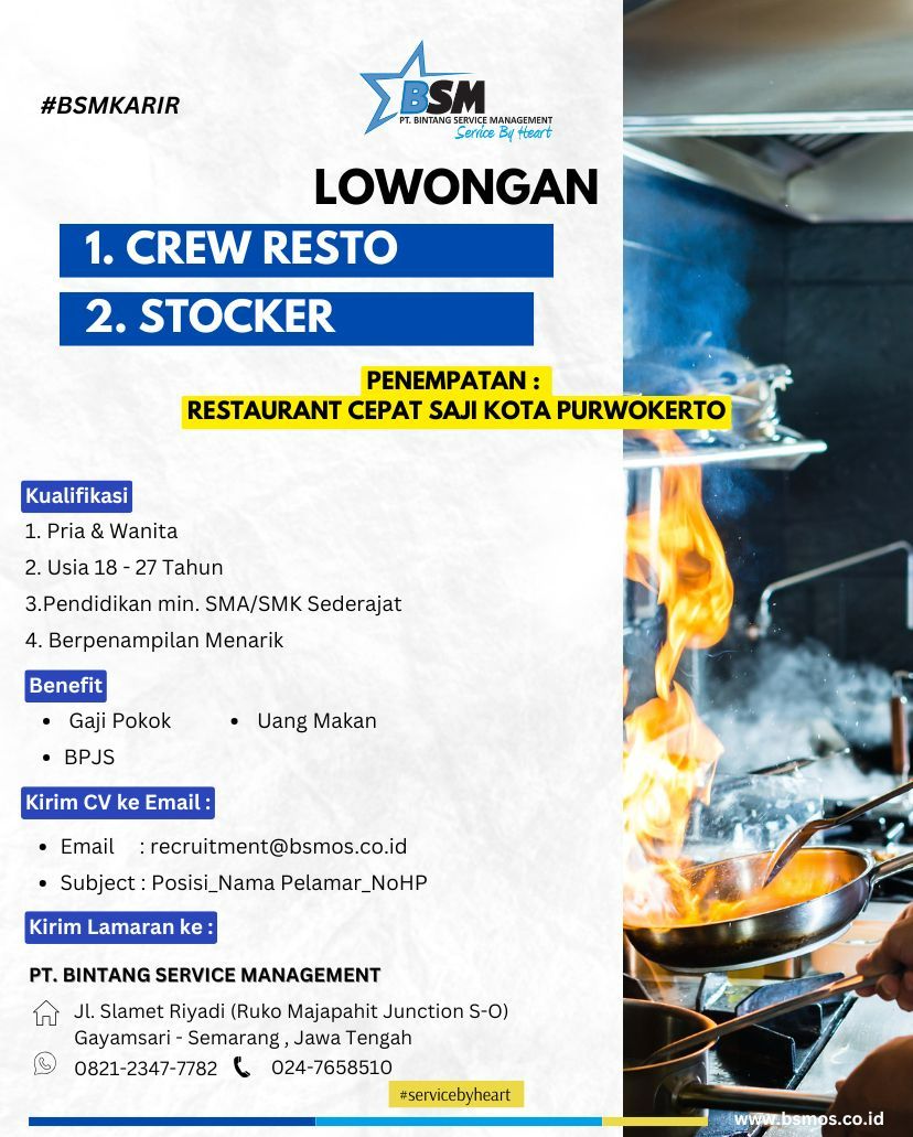 Crew Resto & Stocker | AtmaGo