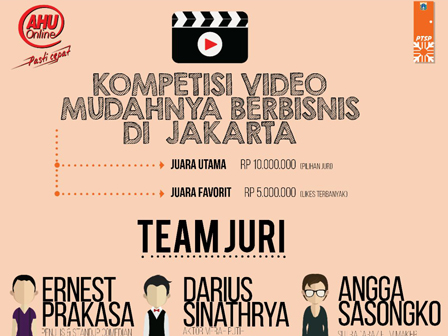 DKI Adakan Kompetisi Video Mudahnya Berbisnis di Jakarta | AtmaGo