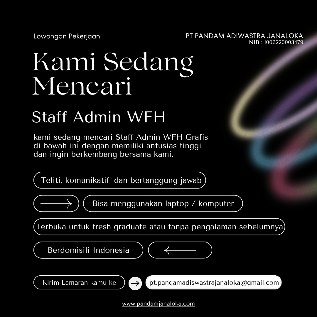 Staff Admin WFH | AtmaGo