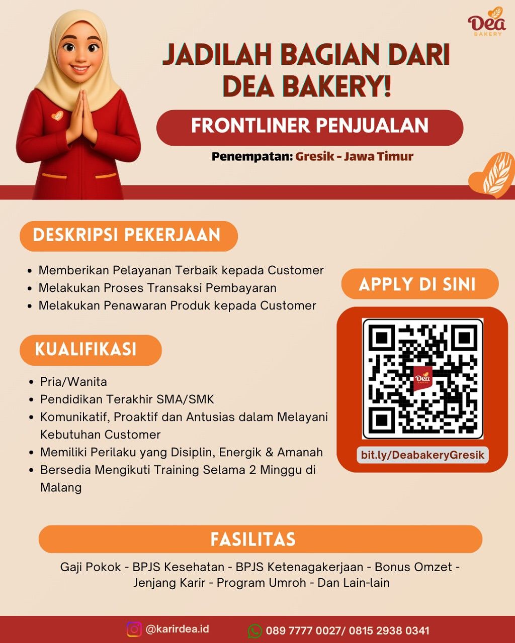 Frontliner Penjualan - DEA BAKERY | AtmaGo