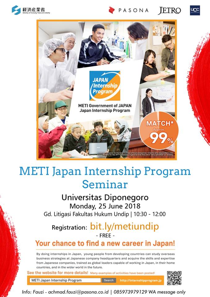 Kesempatan Magang di Jepang, METI Japan Internship Program 2018 | AtmaGo
