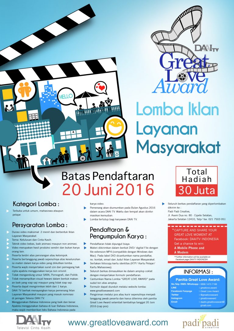 Lomba Iklan Layanan Masyarakat - Great Love Award 2016 | AtmaGo