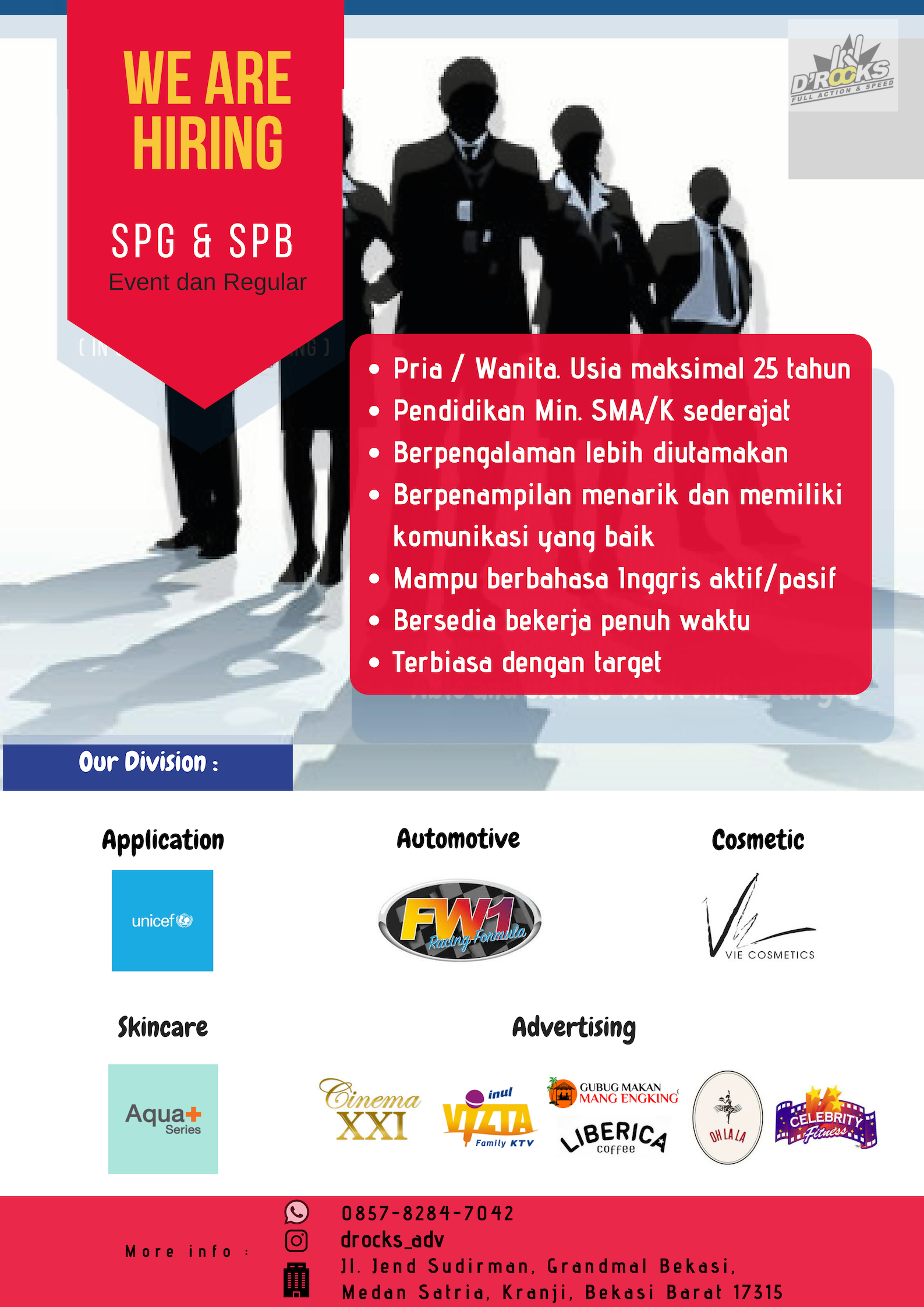 DIBUTUHKAN SPG & SPB BRAND AMBASSADOR | AtmaGo