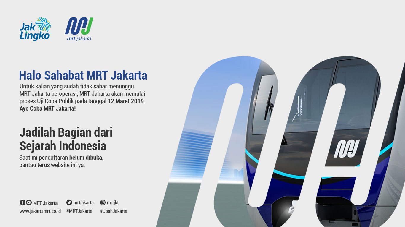 Yuk Jajal Gratis MRT Jakarta, Berikut cara Daftarnya! | AtmaGo
