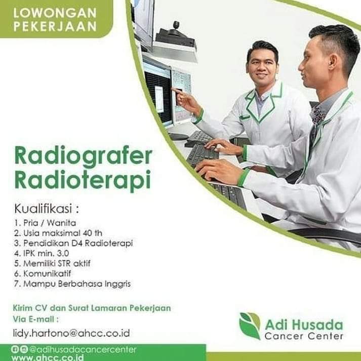Lowongan Kerja Radiografer Radioterapi | AtmaGo
