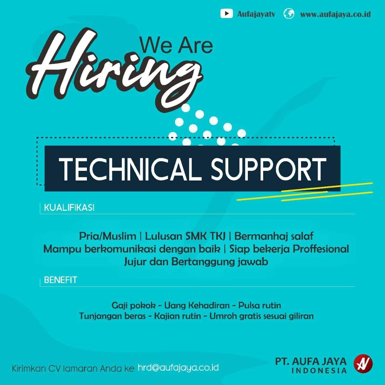 Lowongan Kerja Technical Support | AtmaGo