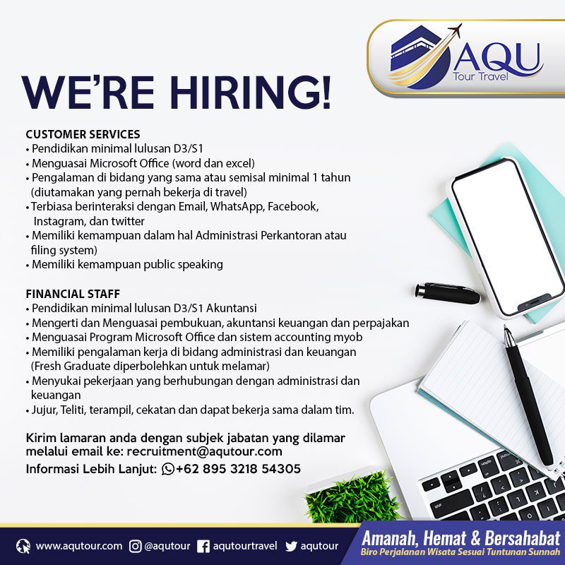 Lowongan Kerja Customer Services Dan Financial Staff | AtmaGo