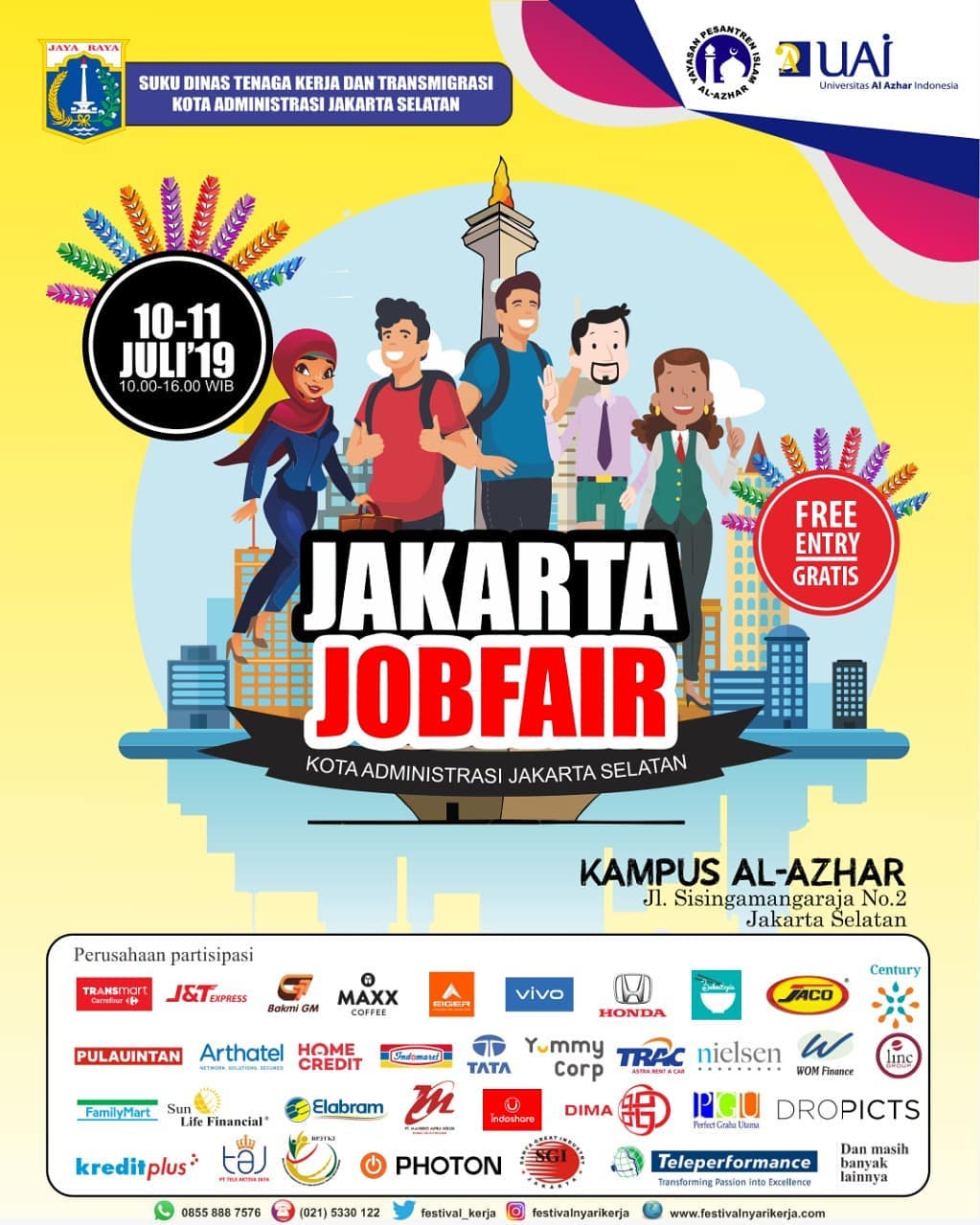 (Bursa Kerja) Job Fair Suku Dinas Tenaga Kerja Jakarta Selatan – Juli ...