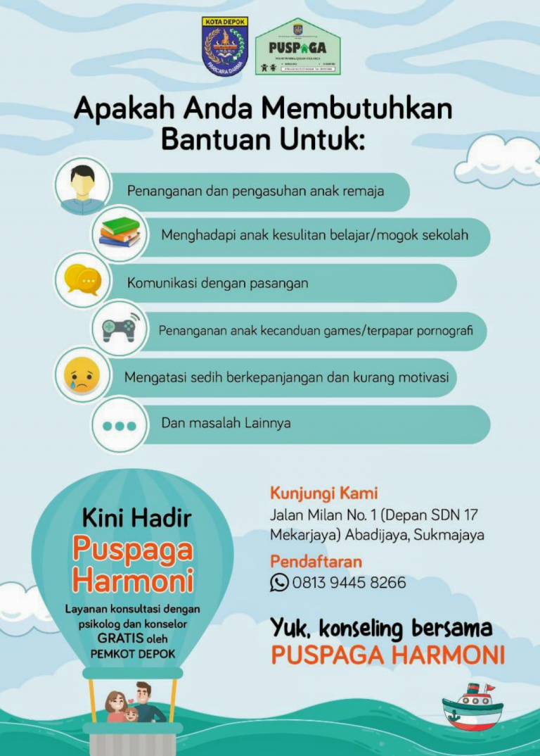 Puspaga Harmoni Buka Konseling Gratis untuk Masalah Keluarga Depok | AtmaGo