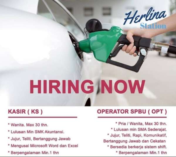 Lowongan Kerja Kasir dan Operator SPBU | AtmaGo