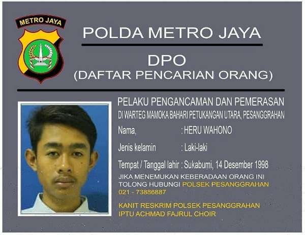 Daftar Pencarian Orang - Polsek Pesanggrahan (24 Januari 2020) | AtmaGo